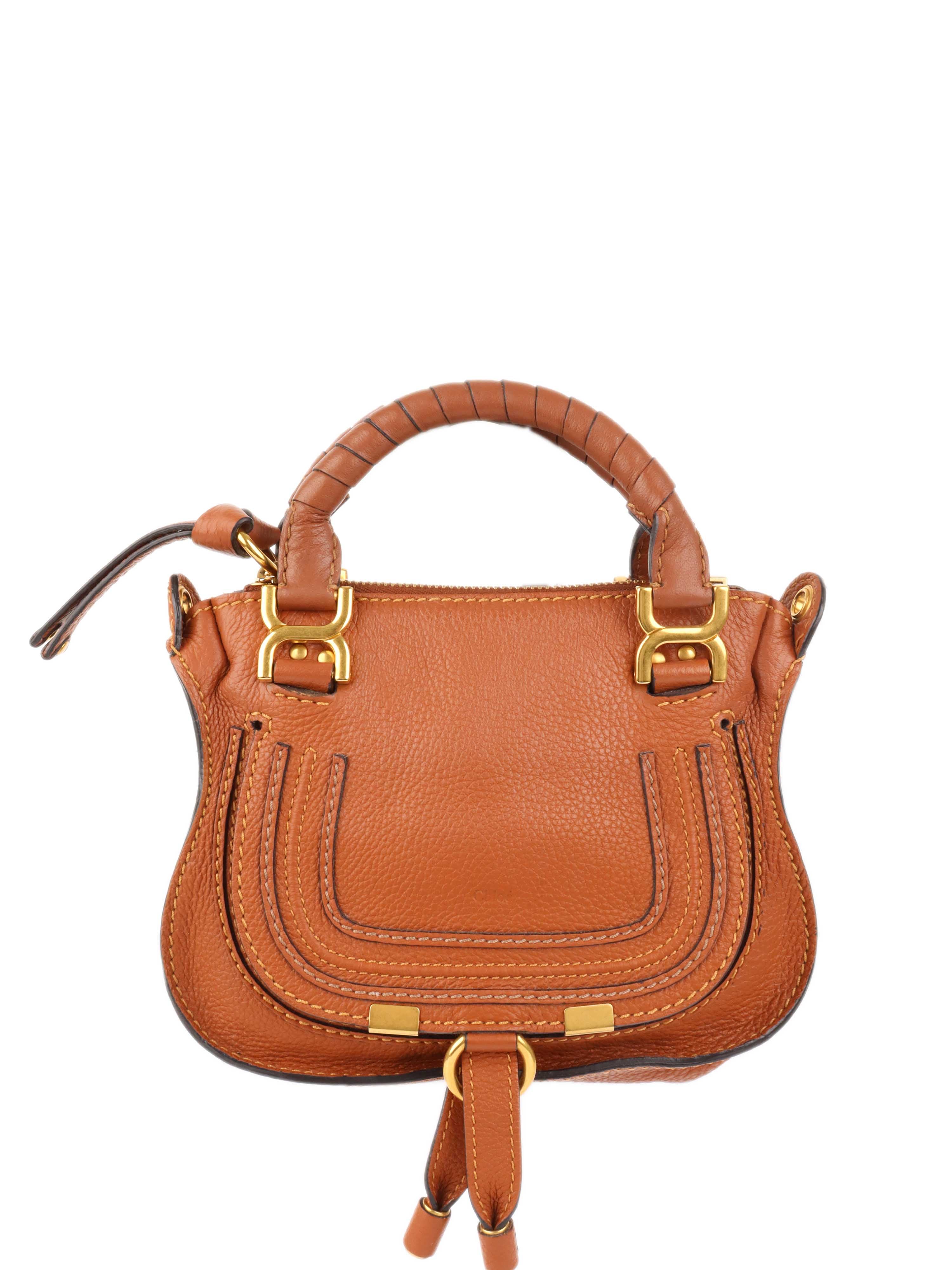 Chloe Brown Mini Marcie Bag. – Votre Luxe