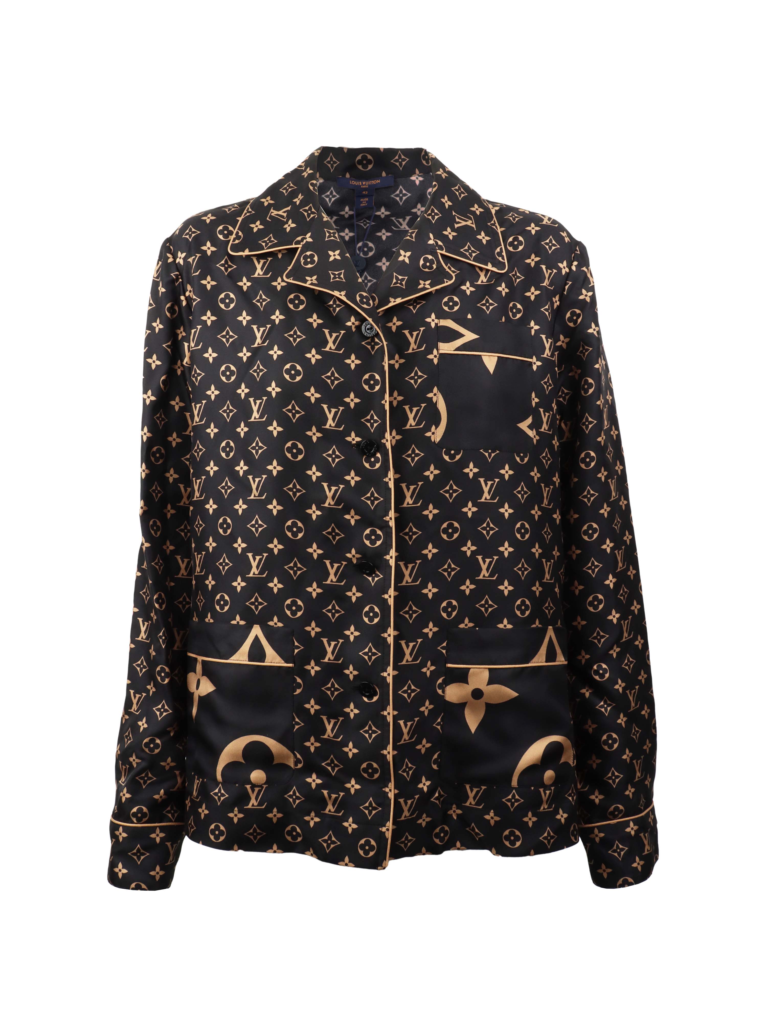 Louis Vuitton Monogram Black Pyjama Blouse. – Votre Luxe